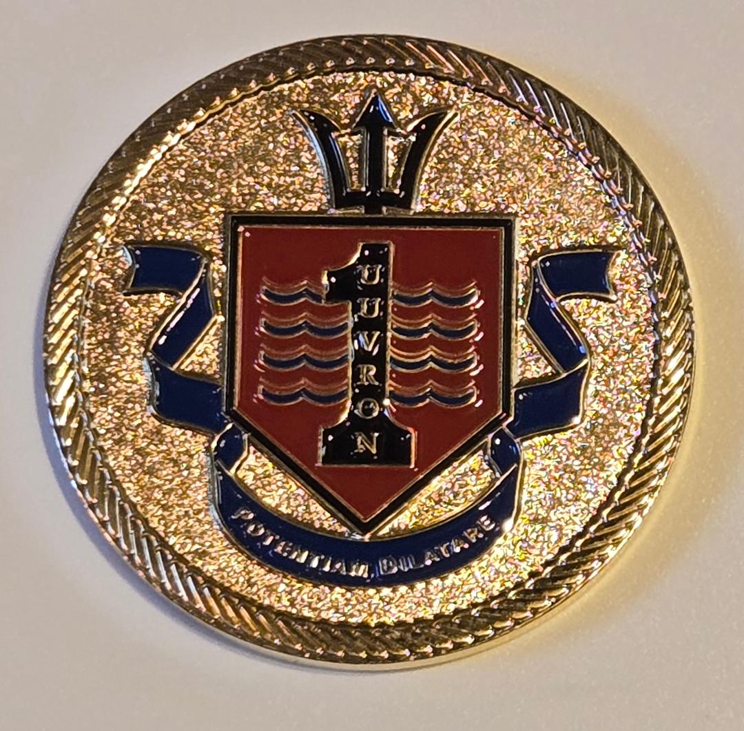 Unmanned Underwater Vehicle Squadron 1 (UUV-1) Chief's Challenge Coin ...